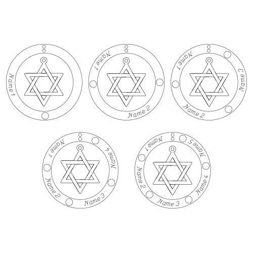 18K Gold Plated Star of David Necklace with Birthstones - IsraelBlessing