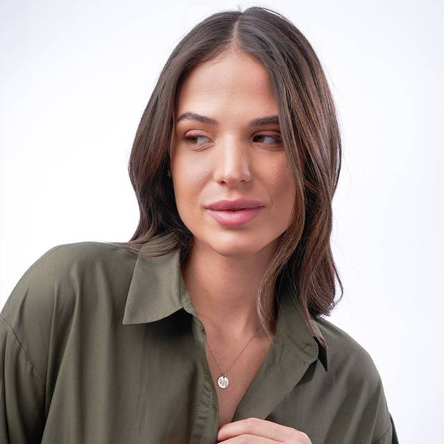 Chai Coin Necklace in Sterling Silver - IsraelBlessing