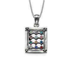 Hoshen Pendant in Silver - IsraelBlessing