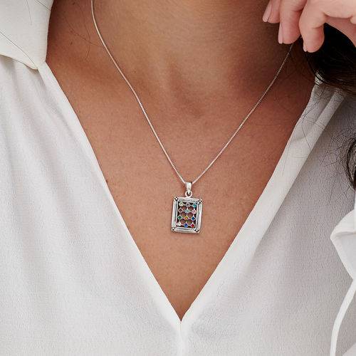 Hoshen Pendant in Silver - IsraelBlessing