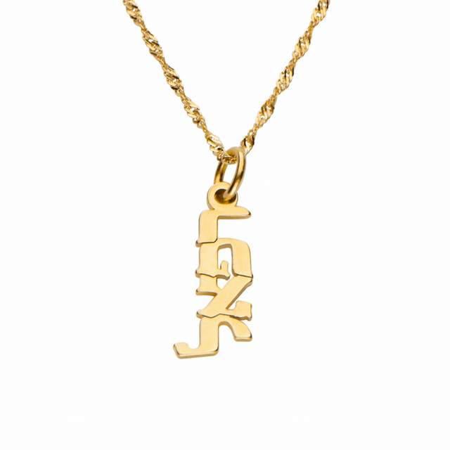 Mini Hebrew Name Drops in 14K Yellow Gold - Israel Blessing