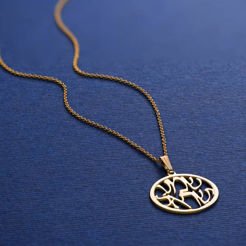 Shema Israel Necklace in Gold Plating - Israel Blessing