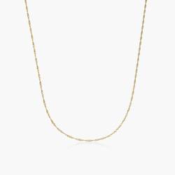 Singapore Closed chain 14k Yellow Gold - IsraelBlessing